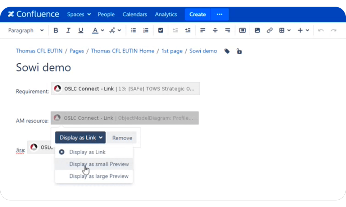 Connect for Confluence and IBM ELM l SodiusWillert Products